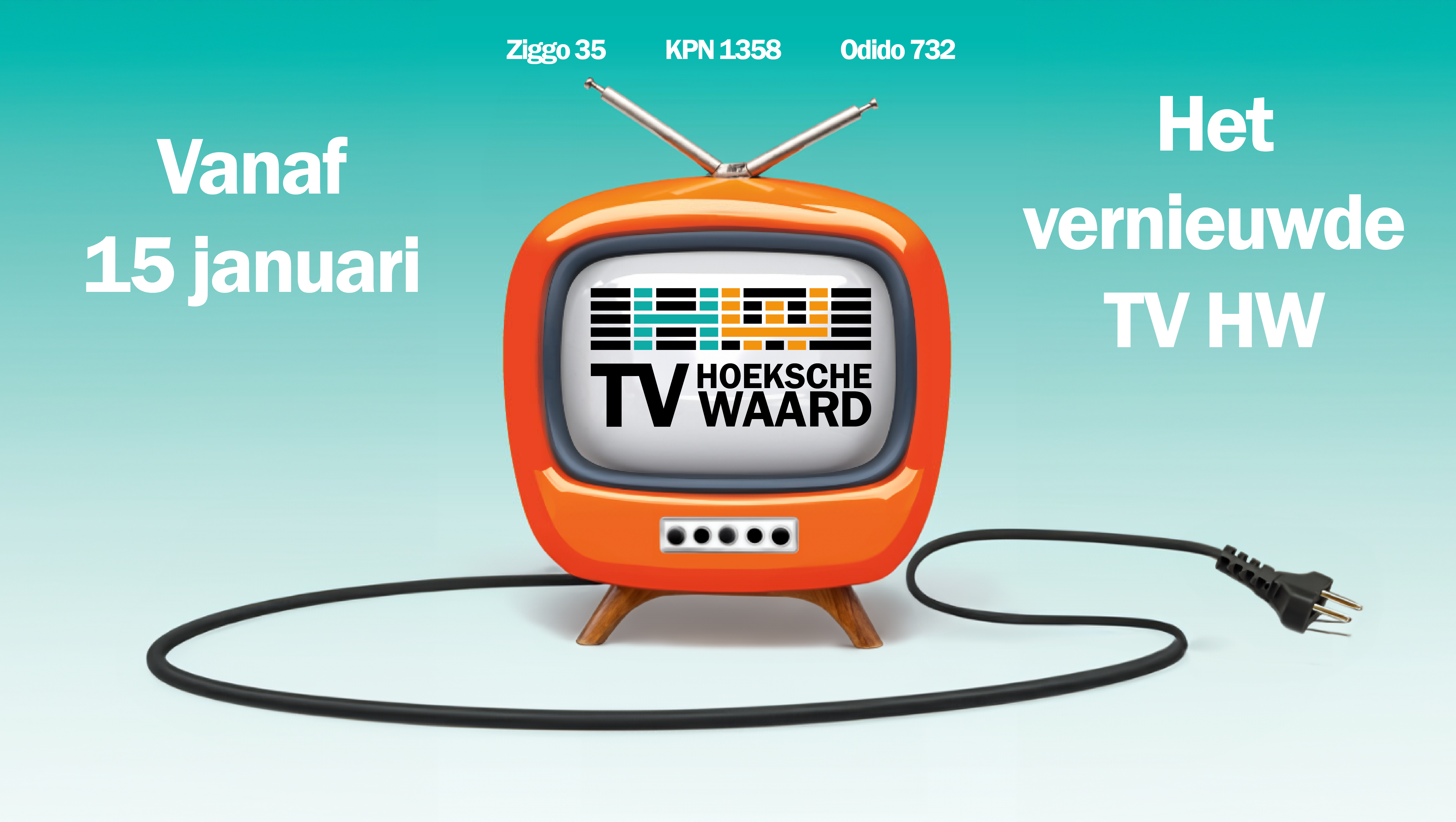 Vanaf 15 januari het vernieuwde TV HW – Omroep Hoeksche Waard